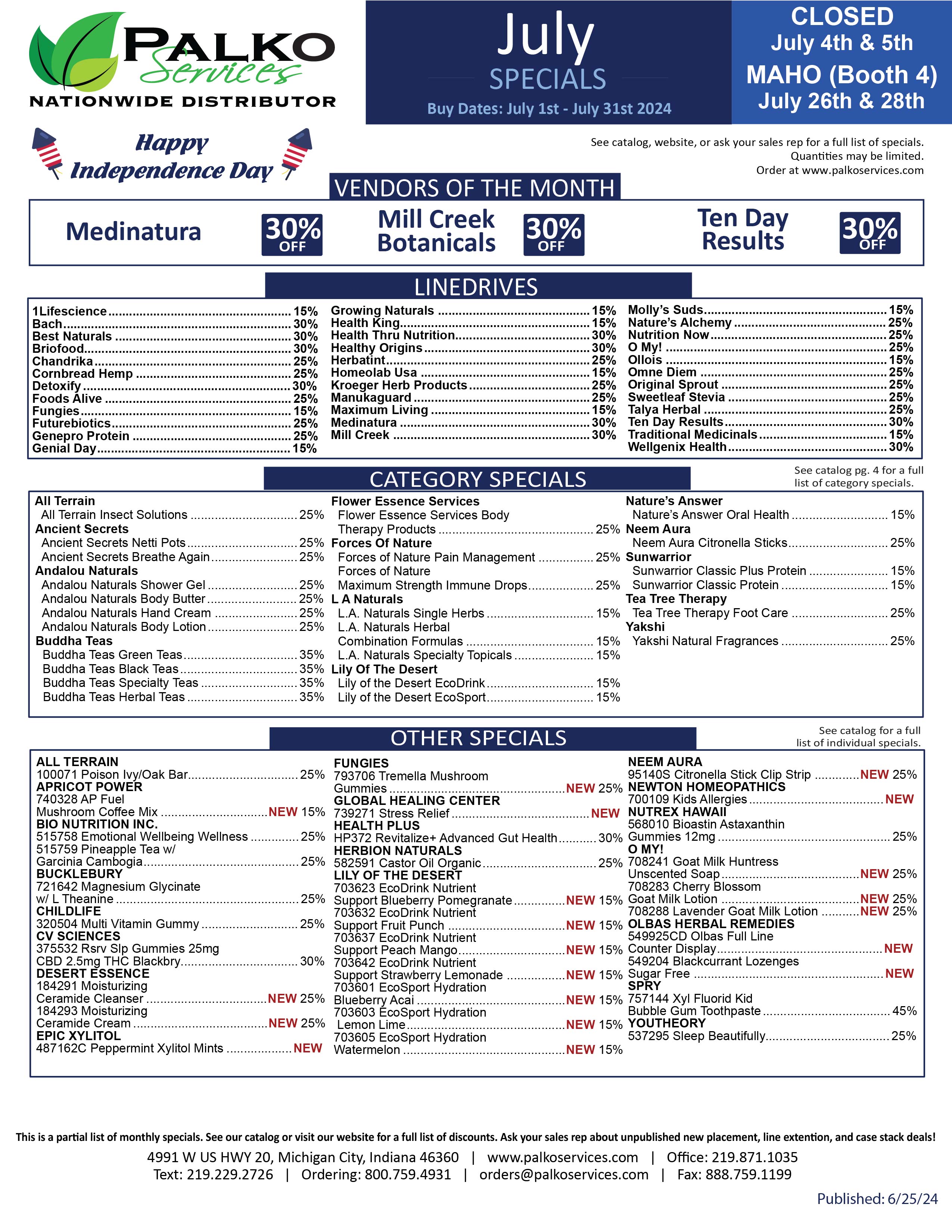 News & Events | Palko Services: Nationwide Natural Products Distributor