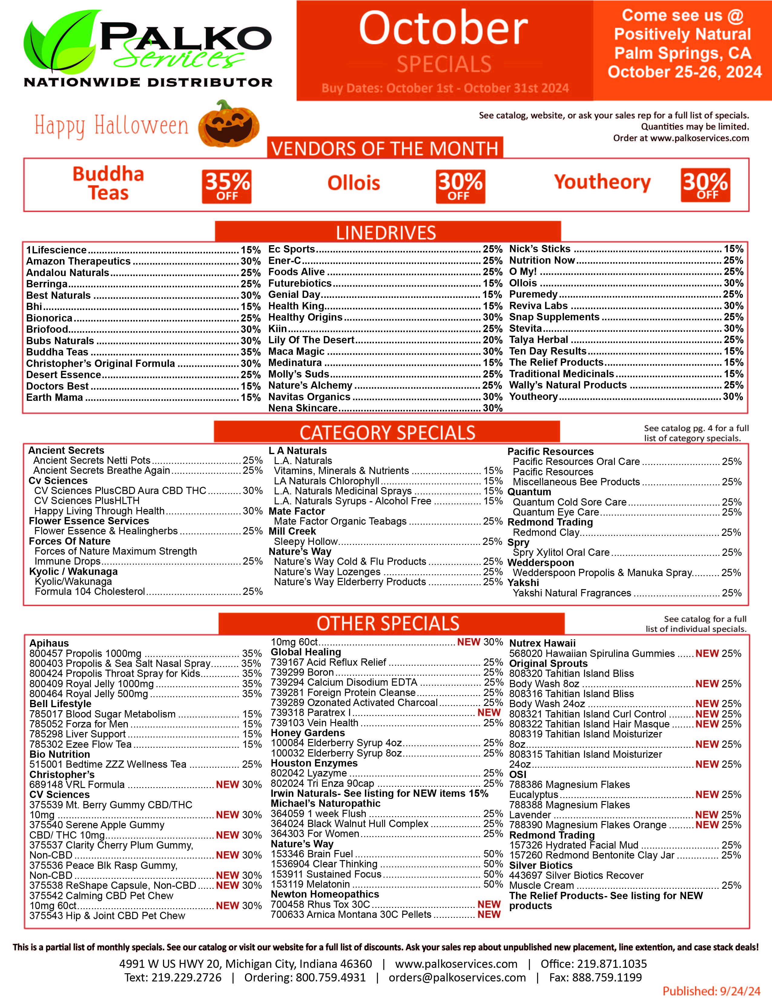 News & Events | Palko Services: Nationwide Natural Products Distributor